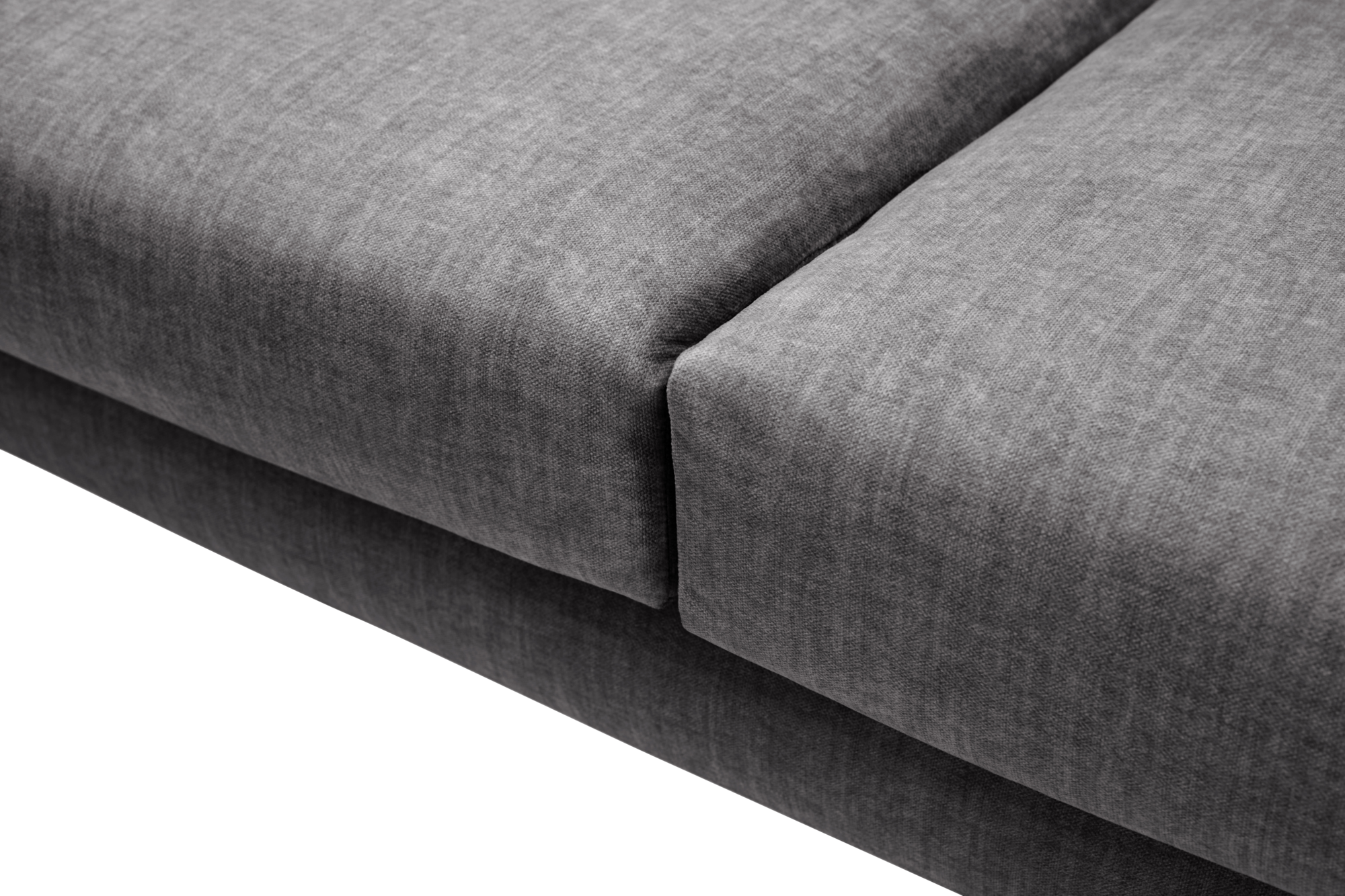 Canapé convertible velours Olympe - Anthracite | Camif