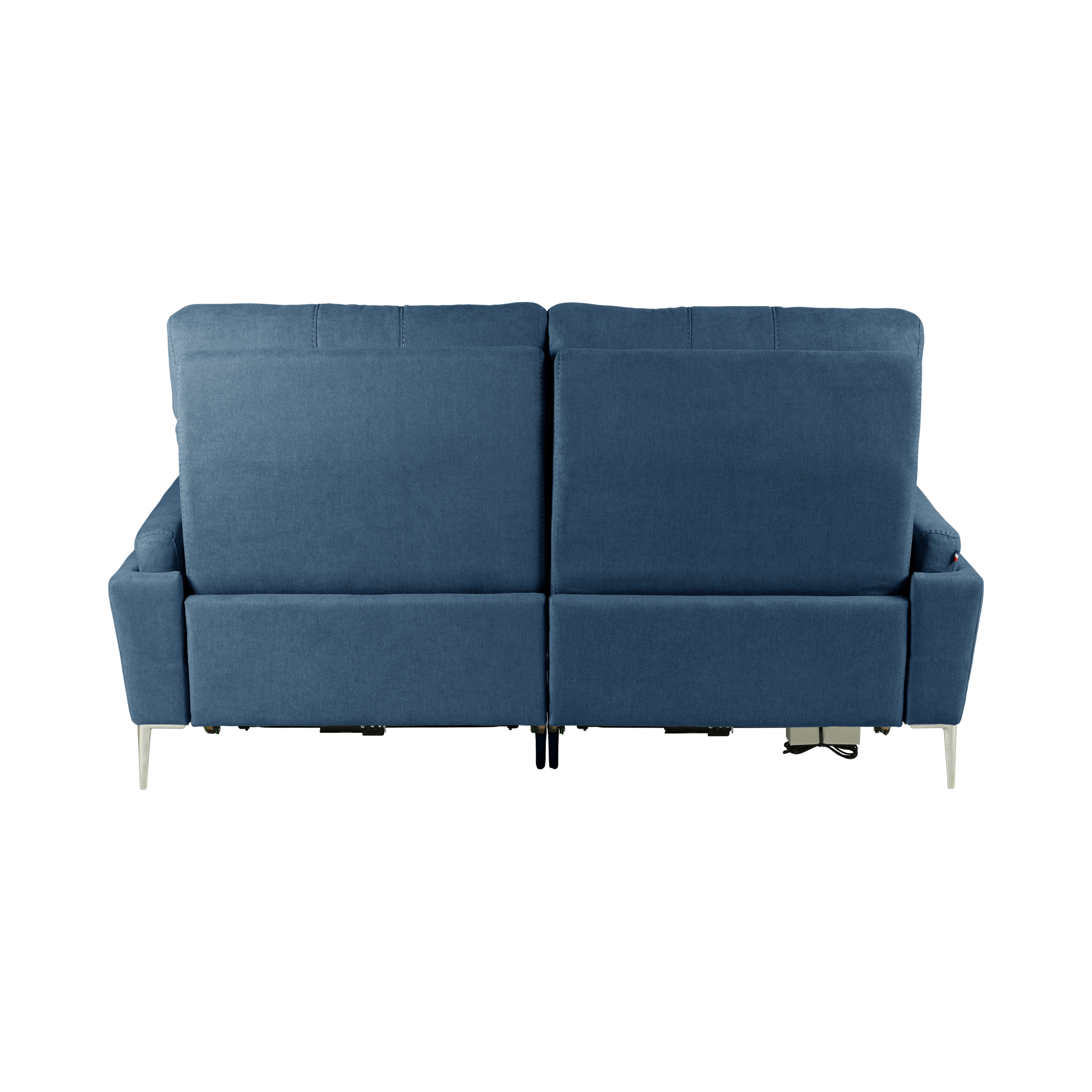 Canapé relax électrique tissu Boston - Bleu Jean - 3 places | Camif