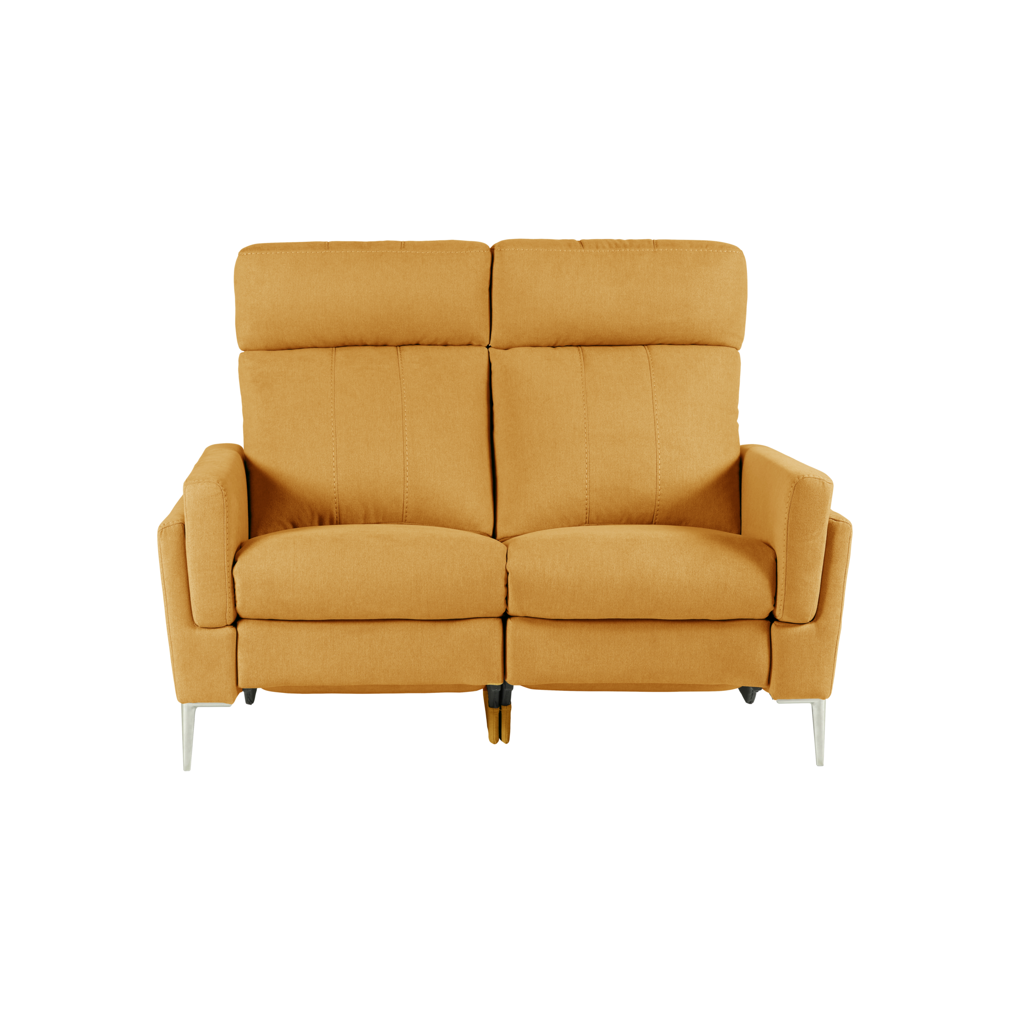 Canapé relax électrique tissu Boston - Moutarde - 2 places | Camif