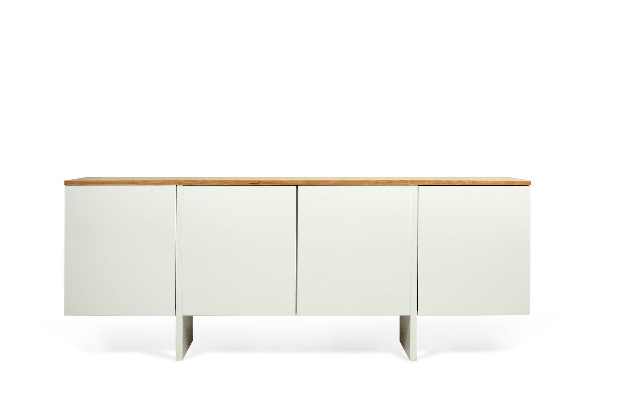 Buffet 4 portes Toby - Chêne/Blanc | Camif