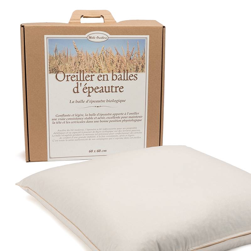 Oreiller ferme en sarrasin biologique, MILLE OREILLERS | Camif