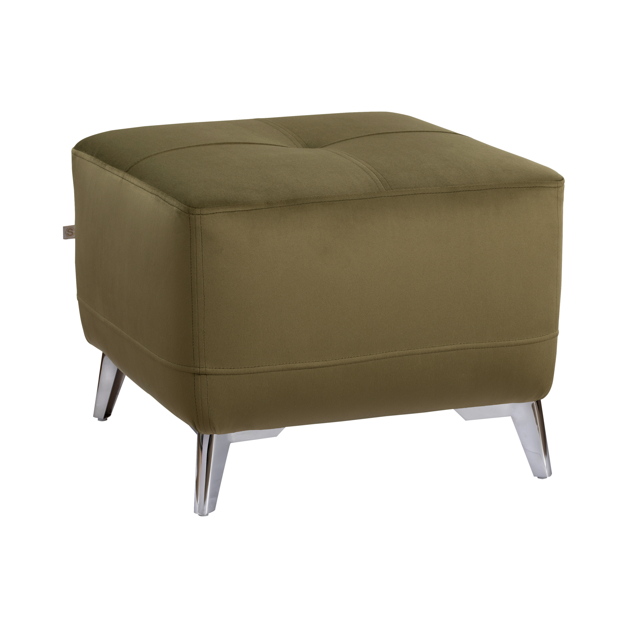 Repose pieds velours Cheverny INNOV'STYLE - Vert Kaki | Camif