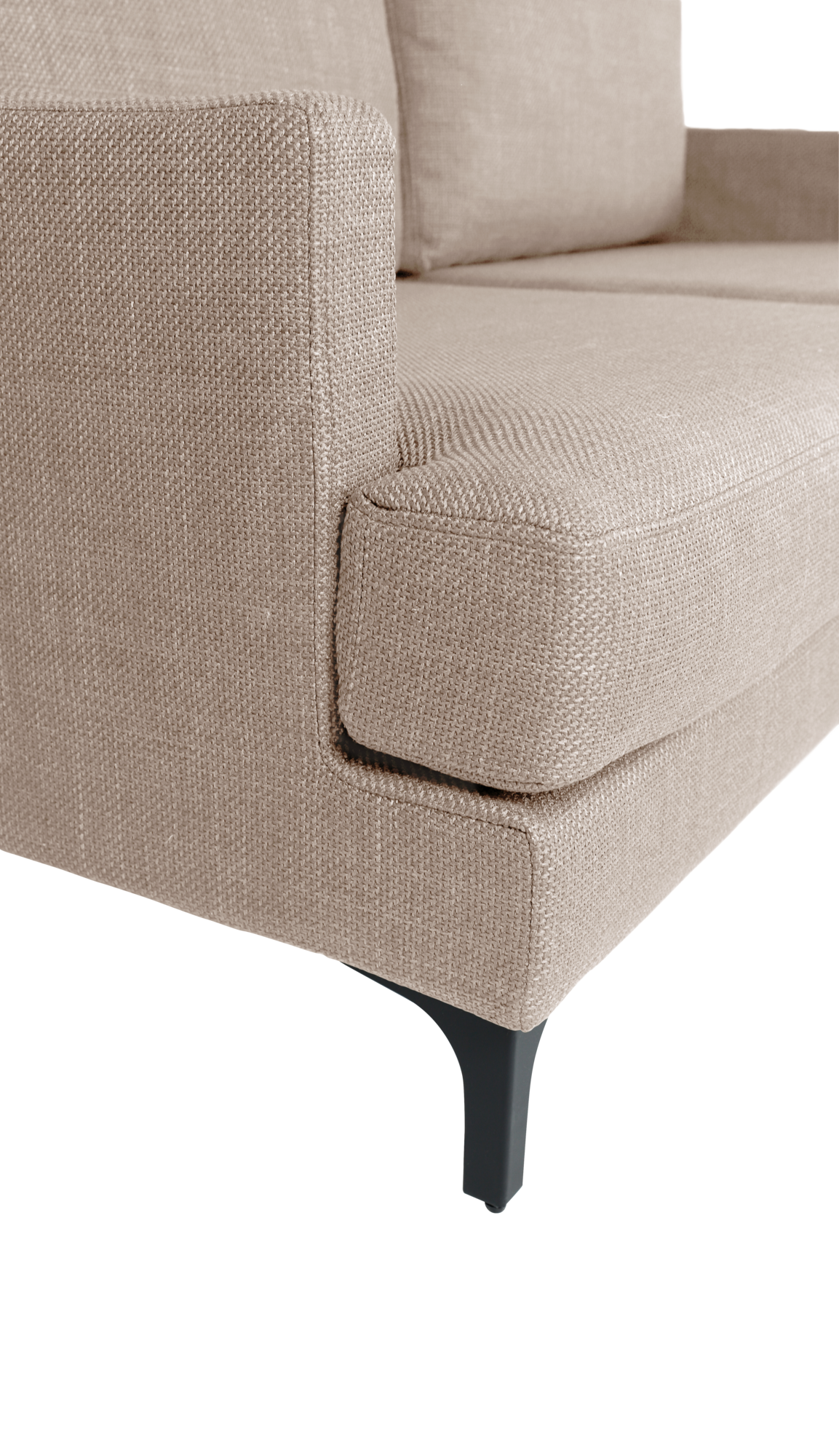 Canapé tissu déhoussable Merlin - Beige - 2 places | Camif