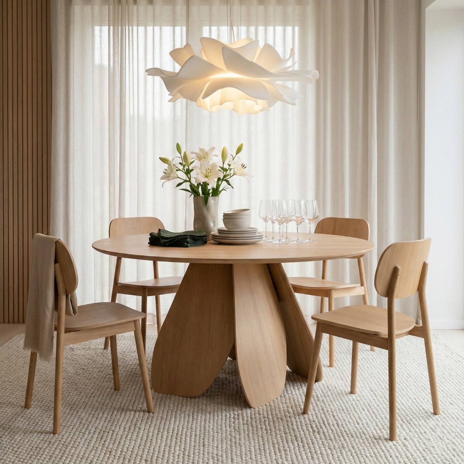 Table ronde bois 8 personnes Alba | Camif