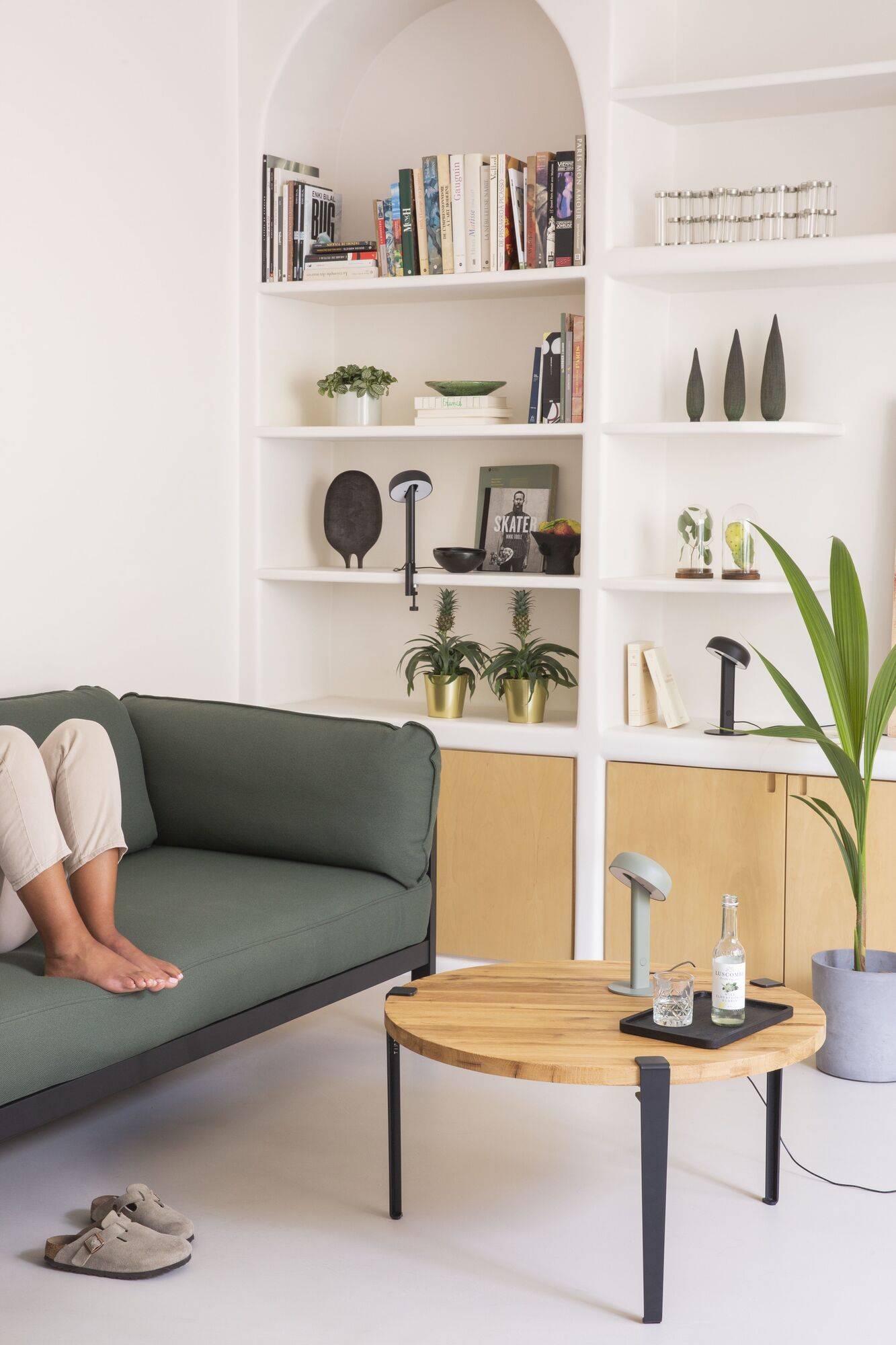 TIPTOE Lampe à poser Nod - Gris Eucalyptus | Camif