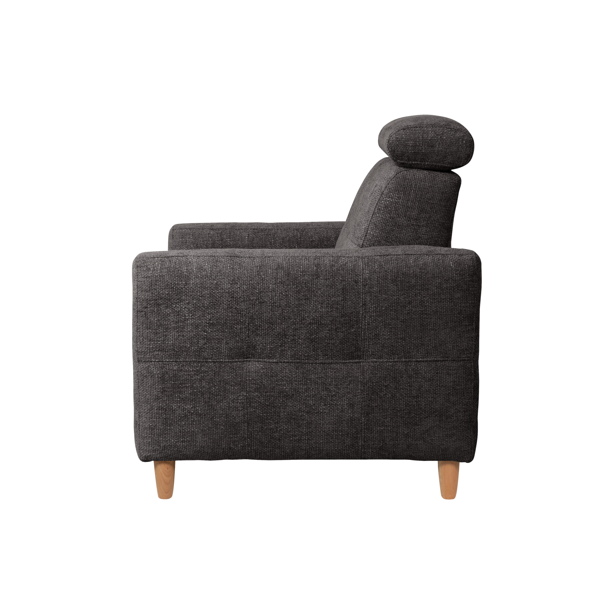 Fauteuil tissu Chambord INNOV'STYLE - Noir | Camif