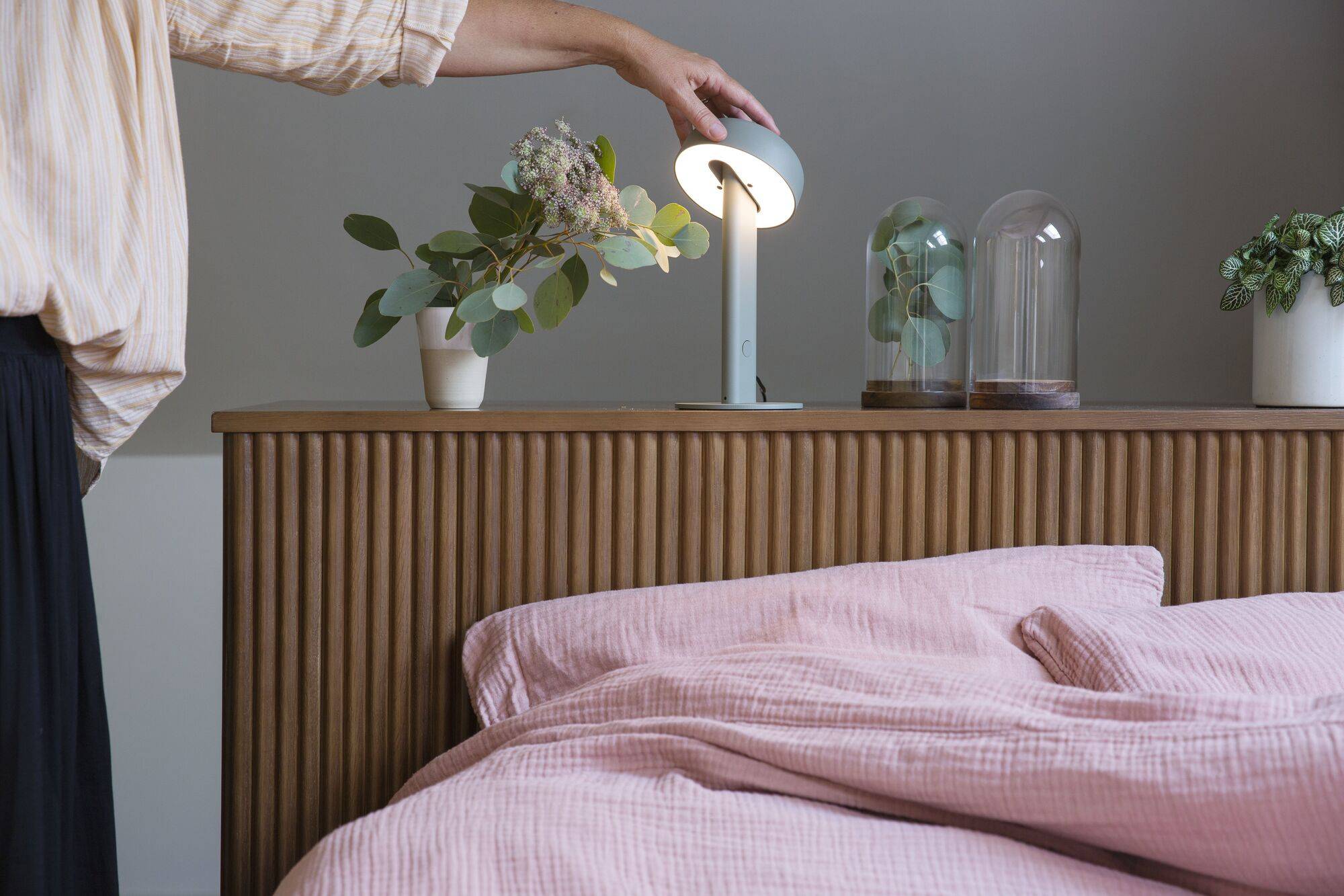 TIPTOE Lampe à poser Nod - Gris Eucalyptus | Camif